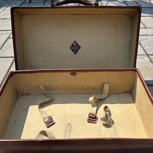 Revelation Suitcase - English Leather Suitcase - Old Tattered Leather ...