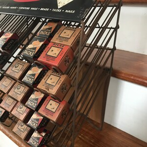 1960s Hardware Store Atlas Tack & Nail Rack - Countertop Display Piece ...