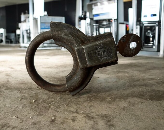 Sterling Gas Pump Lock With Key - Vintage Petroliana Collectible ...