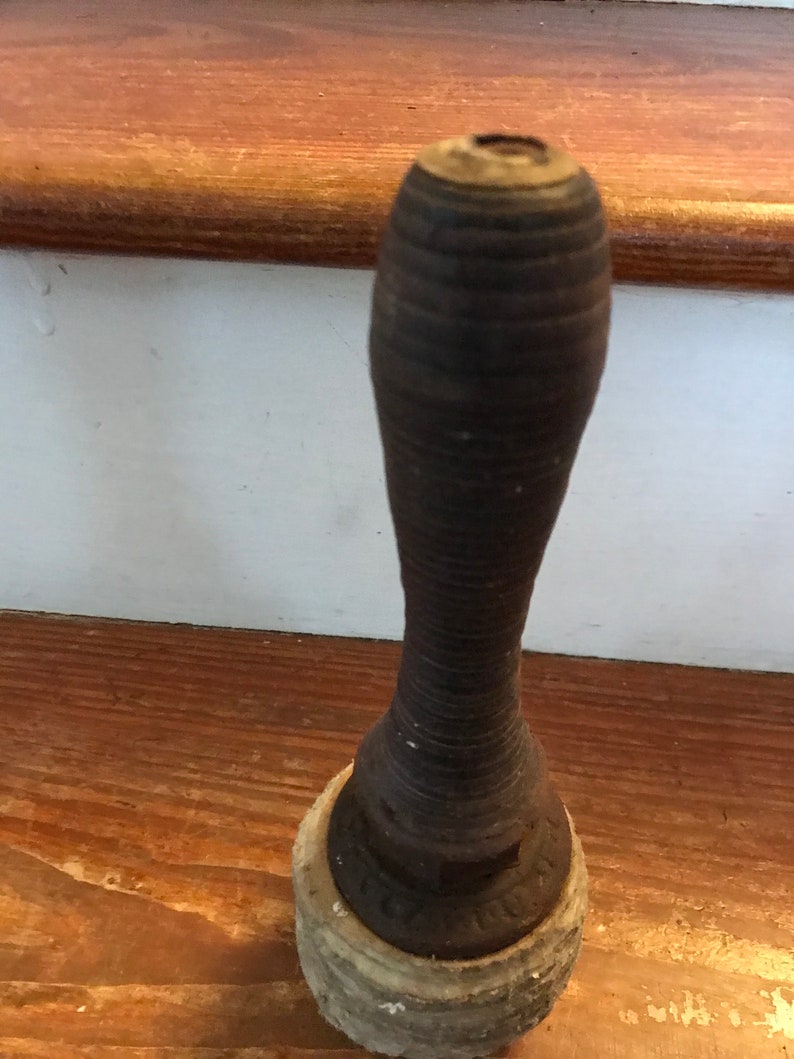 Antique 1800s Goddard Mallet - Raw Hide Cast Iron Tool - Stacked ...
