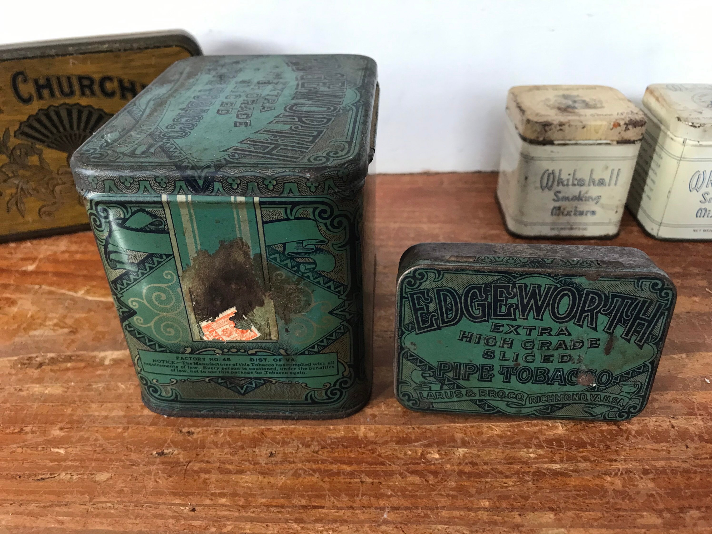 Group of Vintage Tobacco Tins Decorative Tobacciana | Etsy