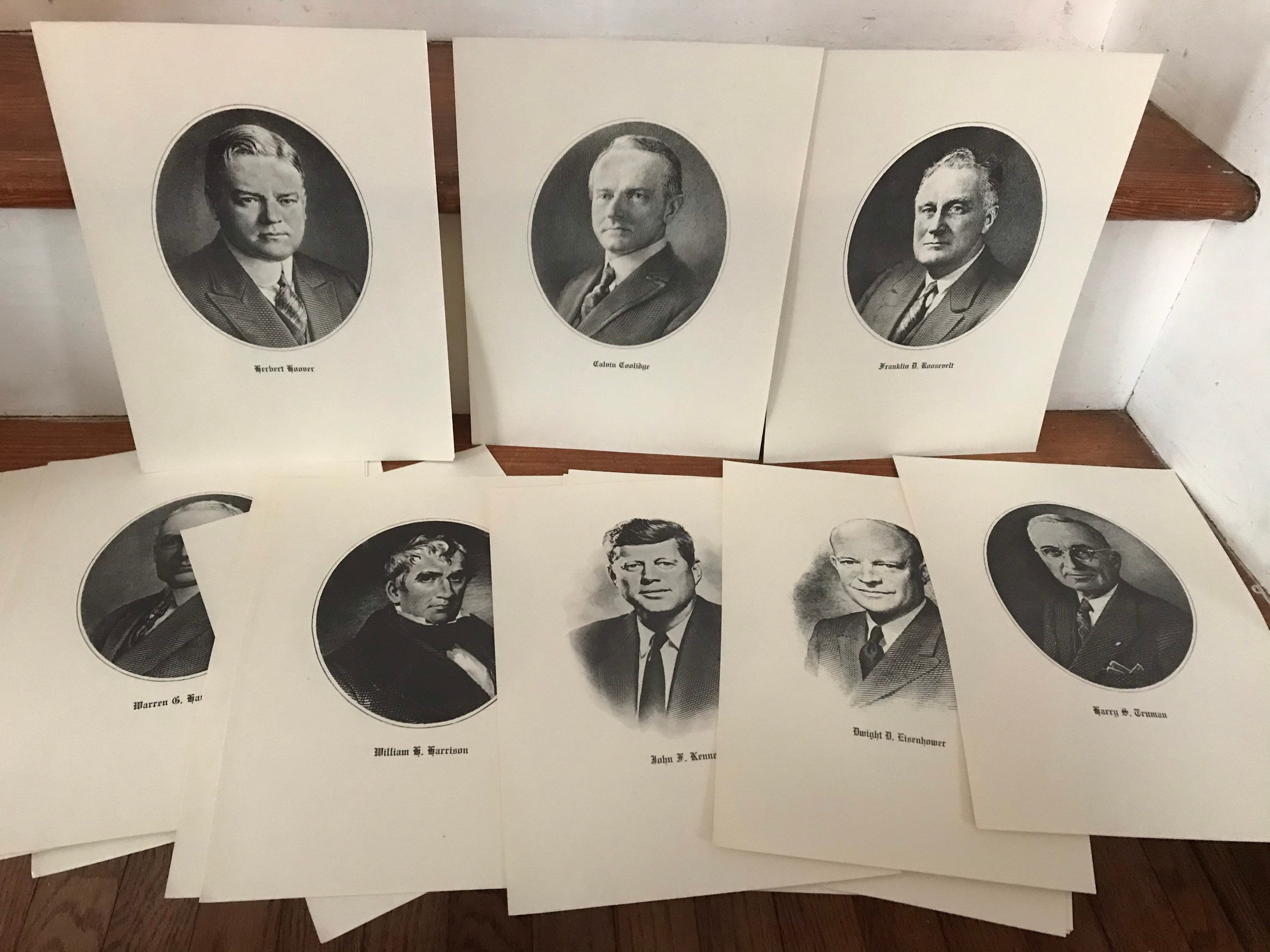 Vintage Presidential Portraits Reproduction Lithographs | Etsy