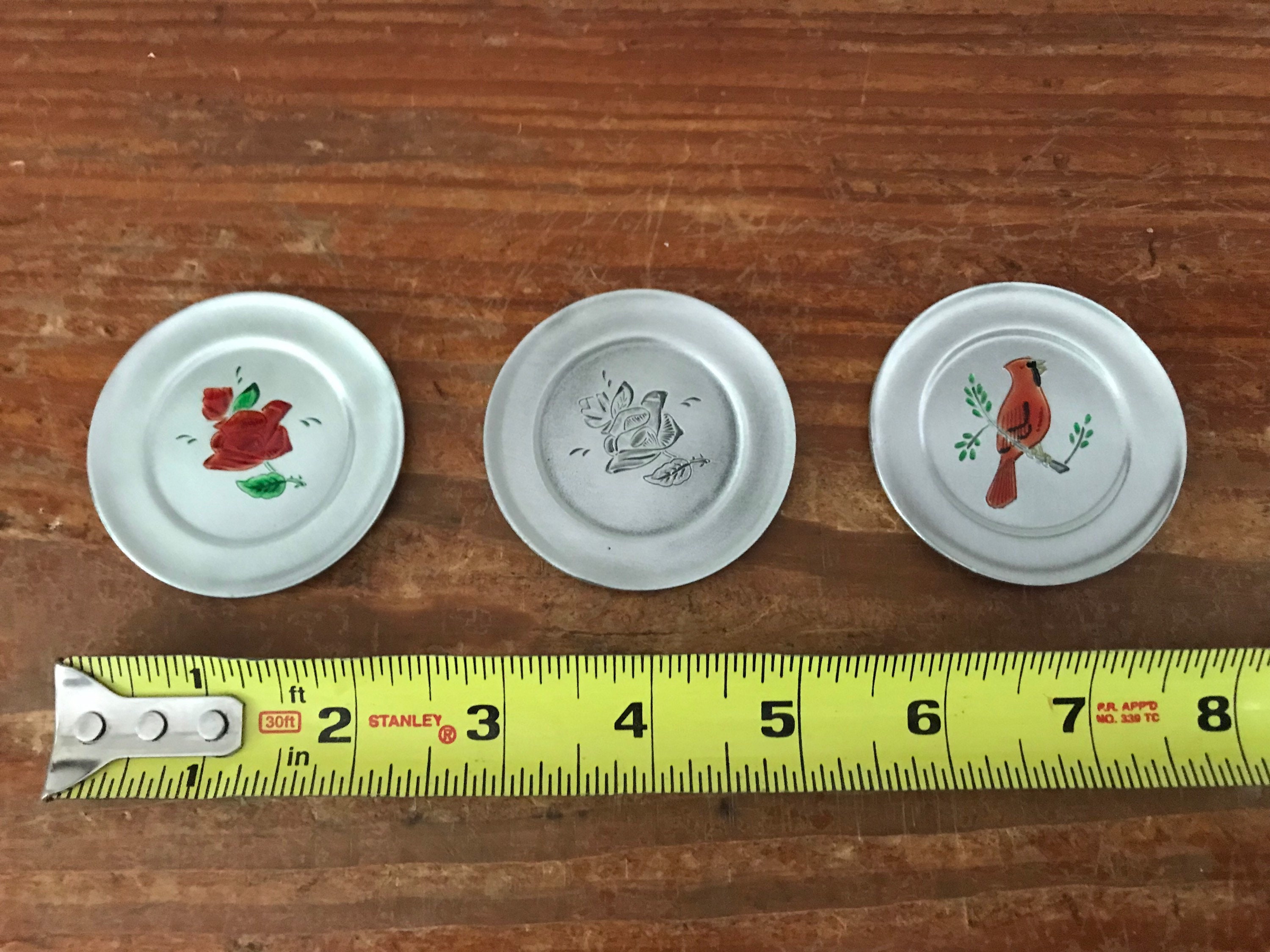 Vintage Pewter Plates Small Decorative Pewter Plates - Etsy