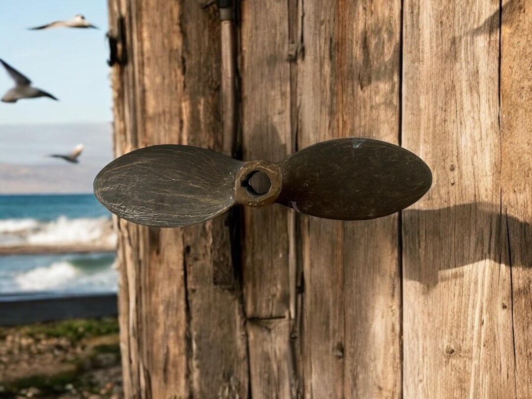 Brass Propeller - 12 1/2" 2 Blade Boat Prop - Nautical/maritime Decor ...
