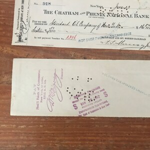 Early 1900s Bank Checks (4) - Paper/monetary Ephemera - Etsy