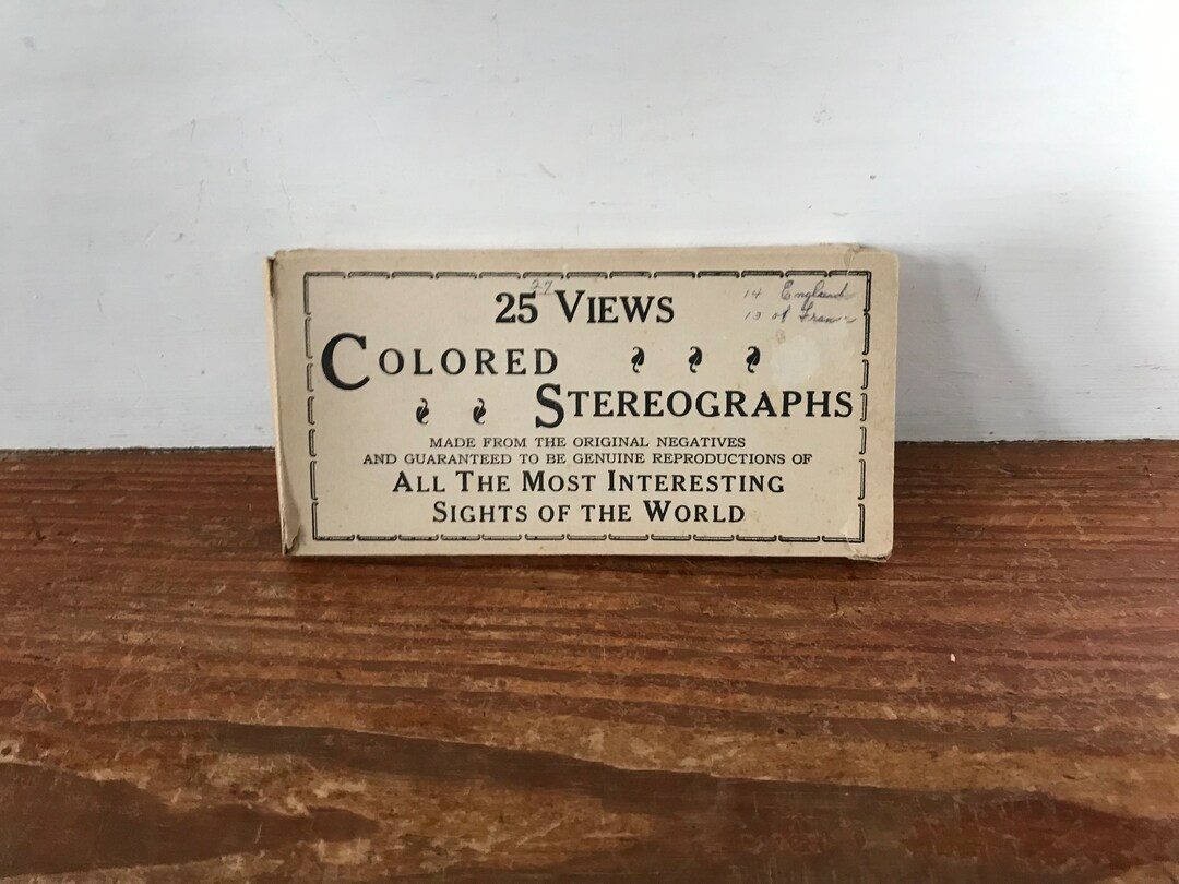 Early 1900s Sterograph Cards 25/25 With Original Box - European Views ...