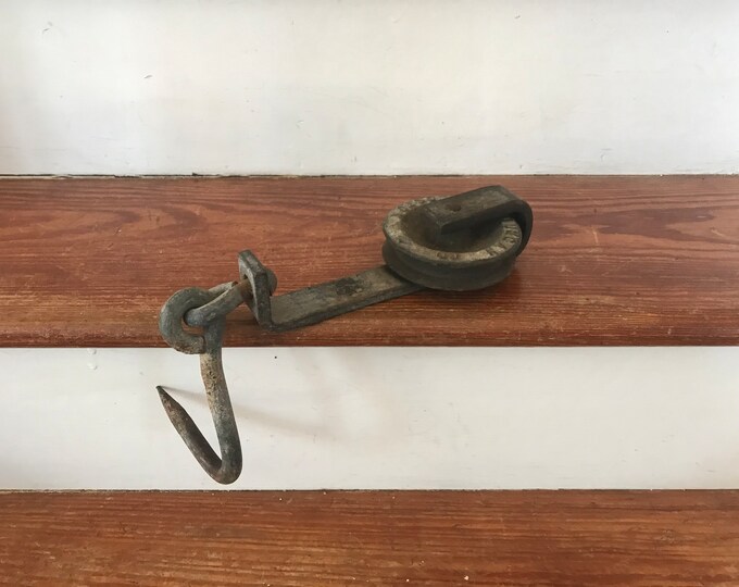 Cast Iron Meat Hook Trolley Butcher Shop Salvage Repurpose Hardware - Etsy
