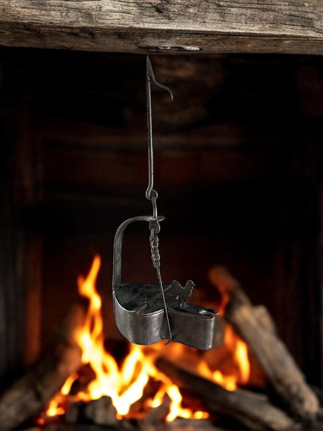 Betty Oil Lamp 1800s Era Reproduction Oil Lamp Rustic Farmhouse Decor ...