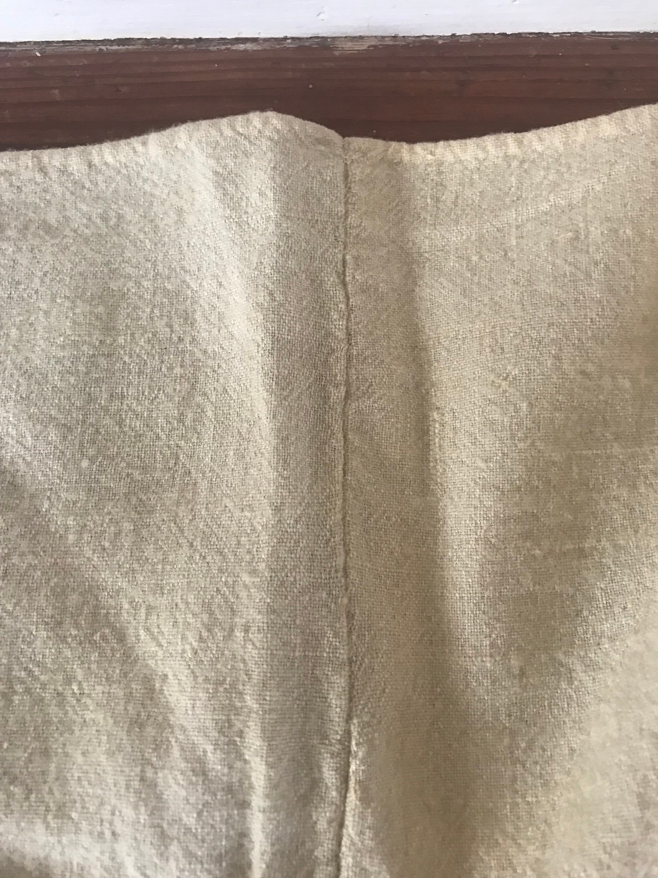 Antique Homespun Linen Blanket - Early 1800s Blanket - Primitive ...
