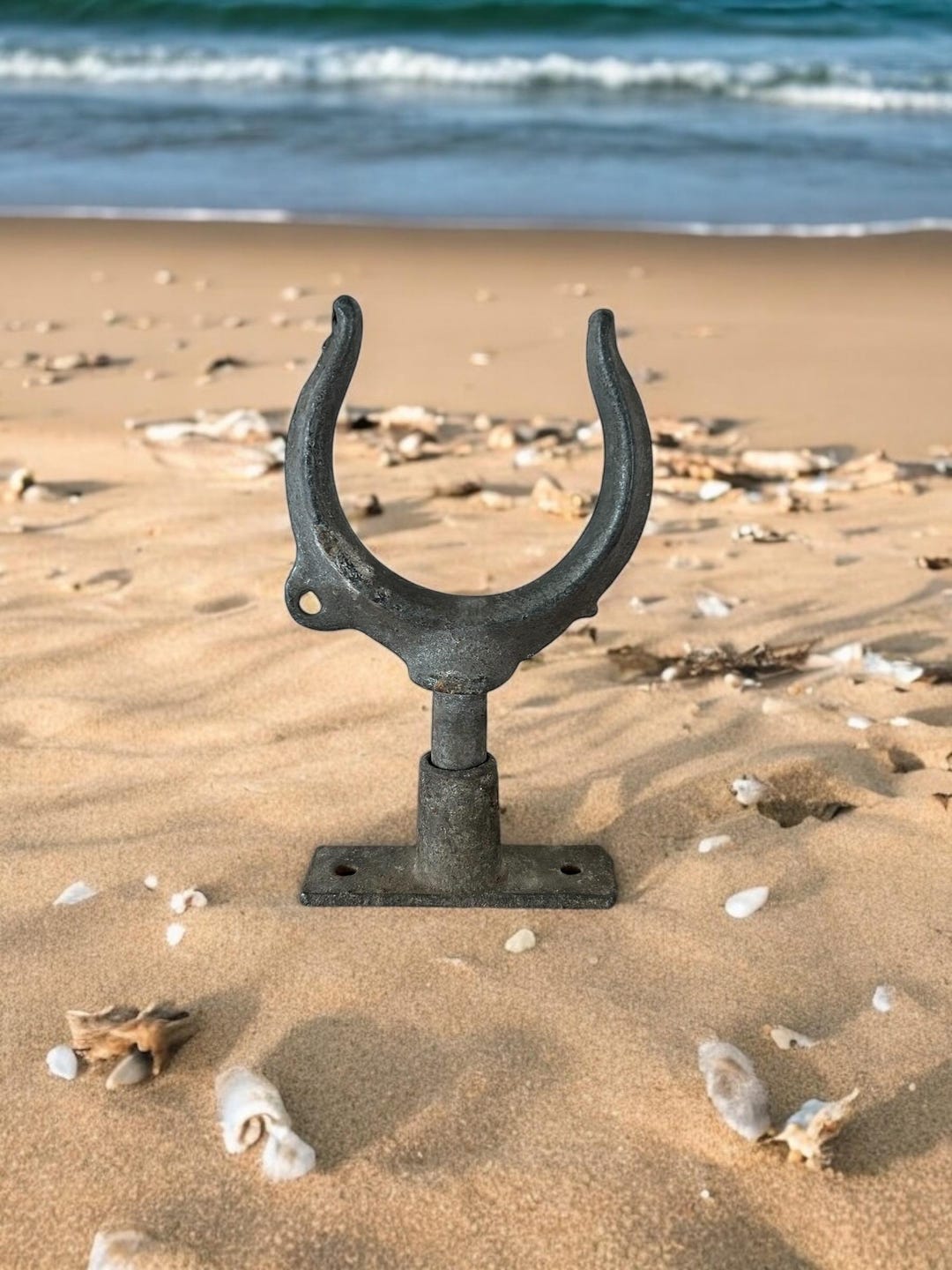 Oar Lock With Mount - Beach House/maritime Decor - Repurpose Hardware ...