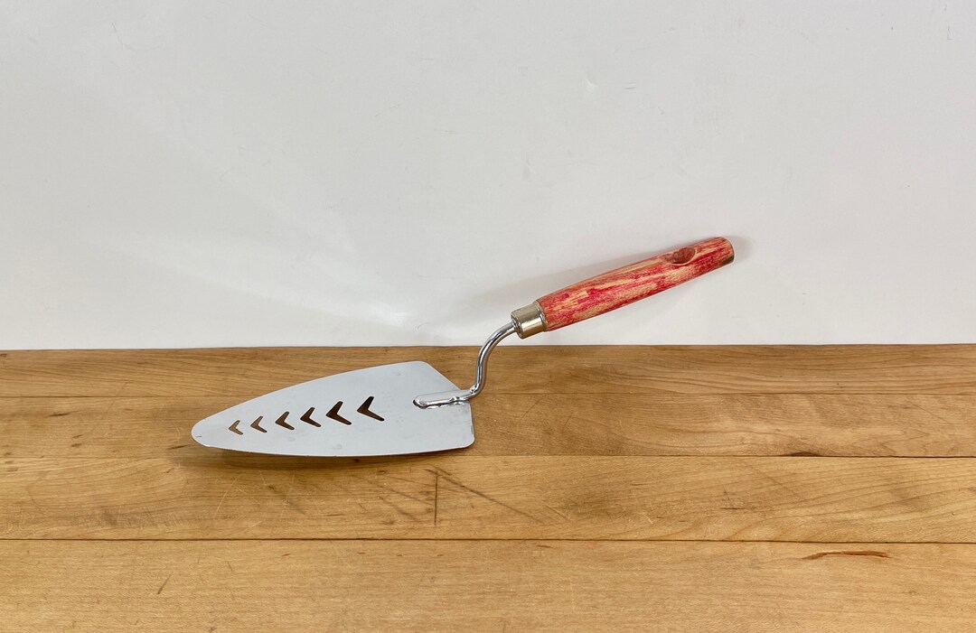 Androck Stainless Steel and Wood Pie Server, Flipper, Spatula Trowel ...
