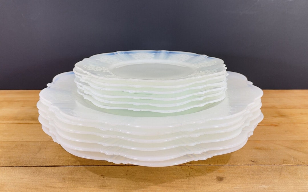 American Sweetheart , Monax Glass Plates by Macbeth-evans, Translucent ...