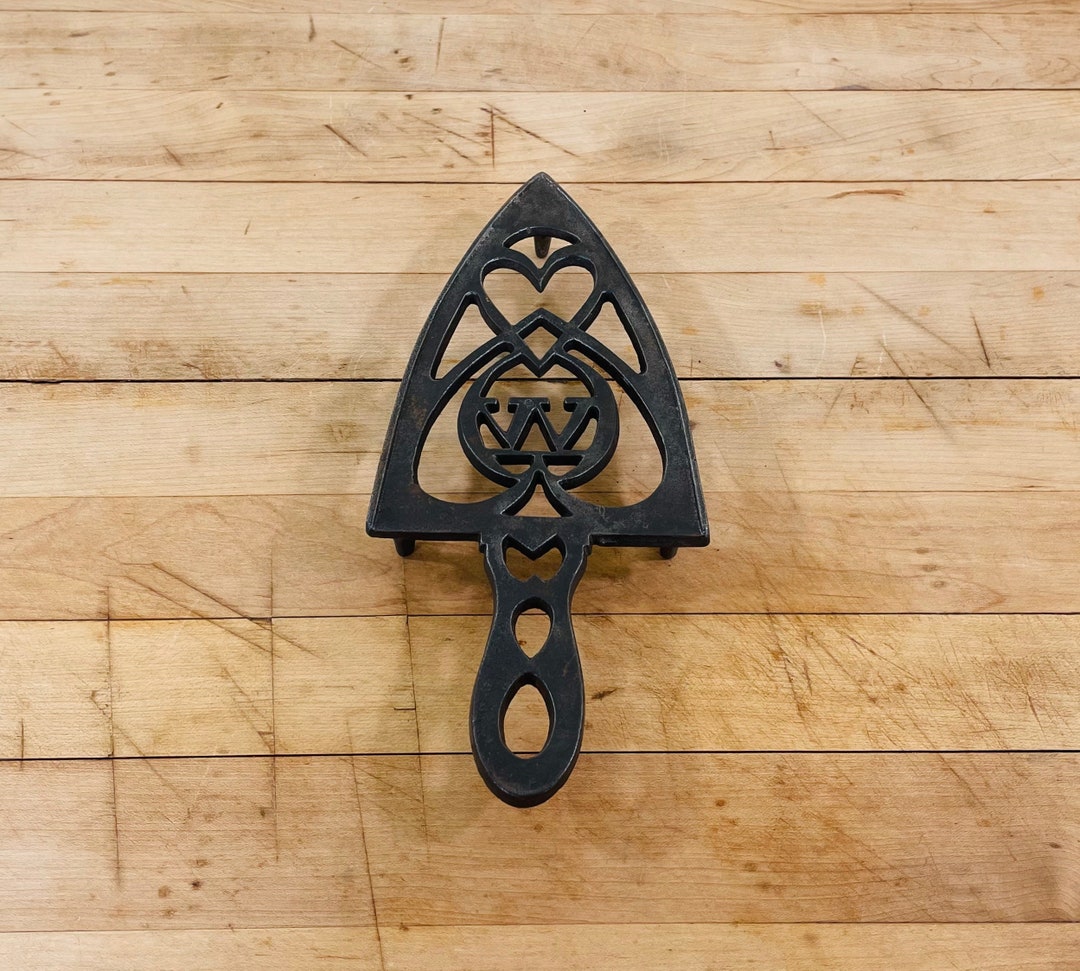 Sad Iron Trivet, Cathedral Style Footed Sad Iron Trivet (trivet Only ...