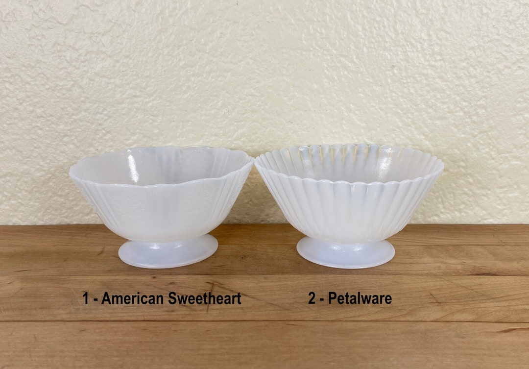 Choice 1 Macbeth-evans Monax American Sweetheart Sherbet Dessert Cup or ...