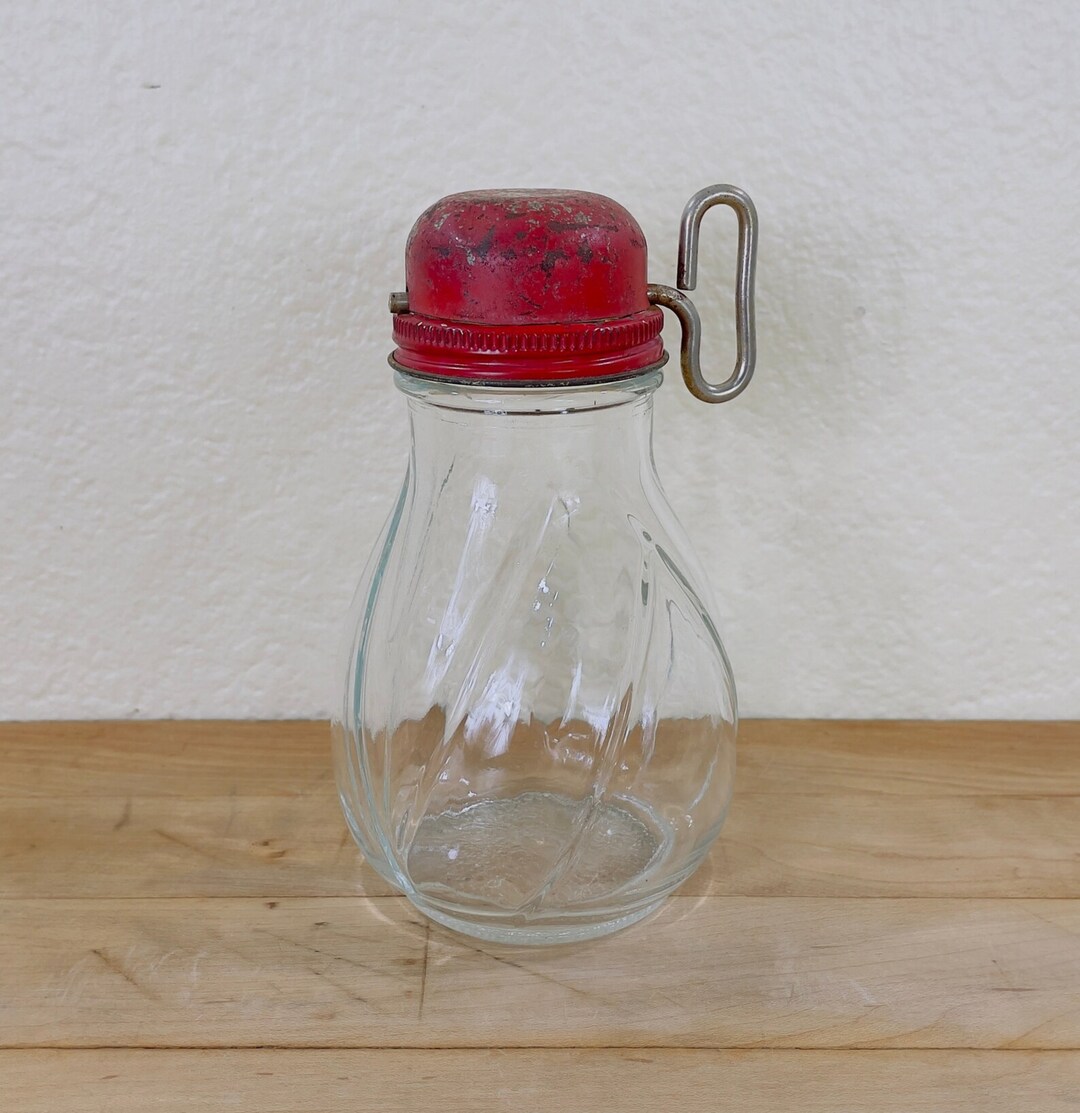 Nut Chopper With a Red Metal Lid, C 1940s, Chopper Blades and Red Cap ...