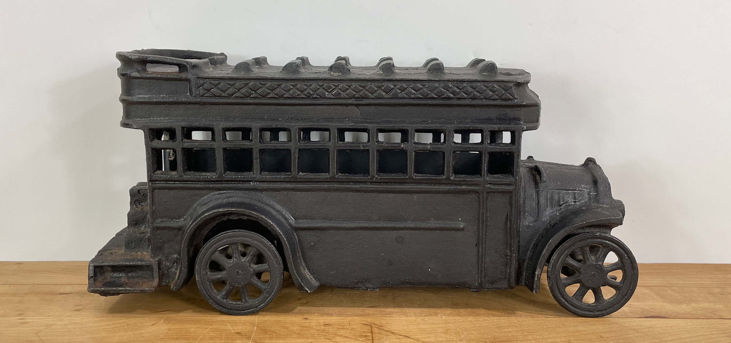 Cast Iron Toy Double Decker Bus - Etsy