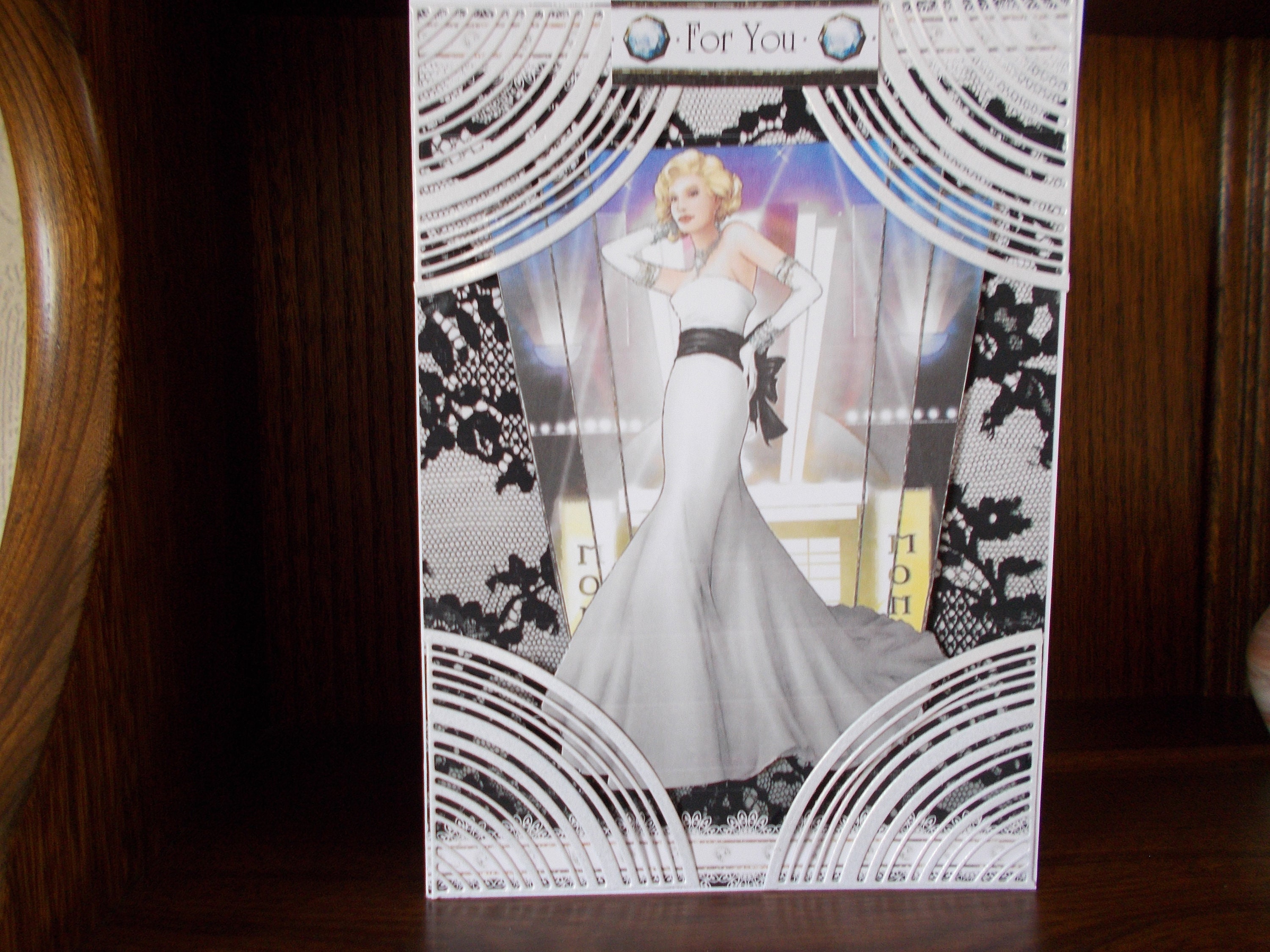 Art Deco Card, Birthday Card. Greetings Card, Flapper Birthday Girl ...