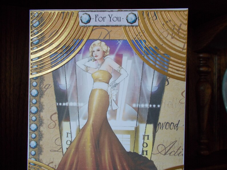 Art Deco Card Birthday Card Greetings Card Flapper Birthday Girlroaring Twenties Art Deco