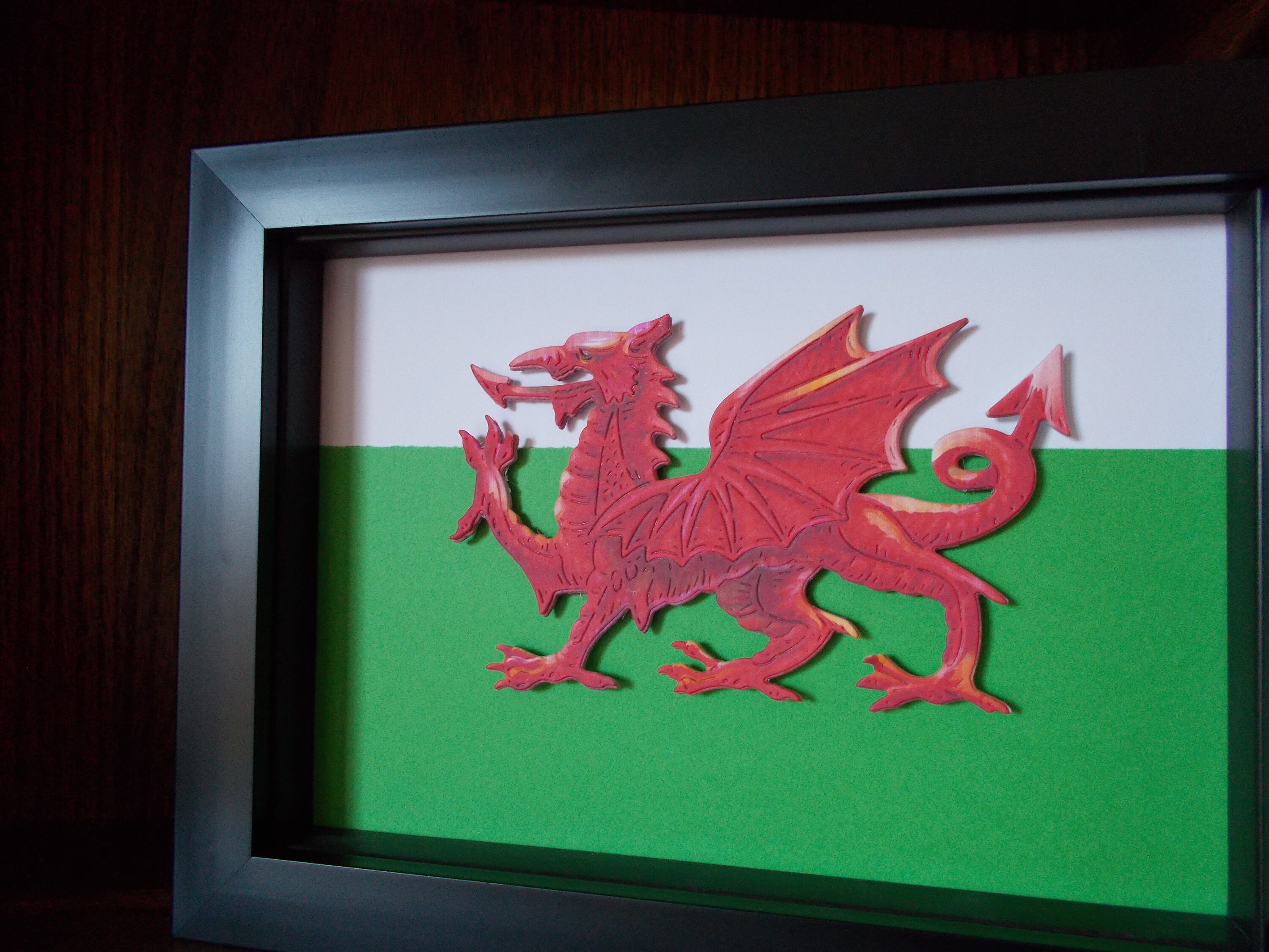 Welsh Dragon Art, Welsh Dragon Picture. Welsh Emblem Wall Art - Etsy