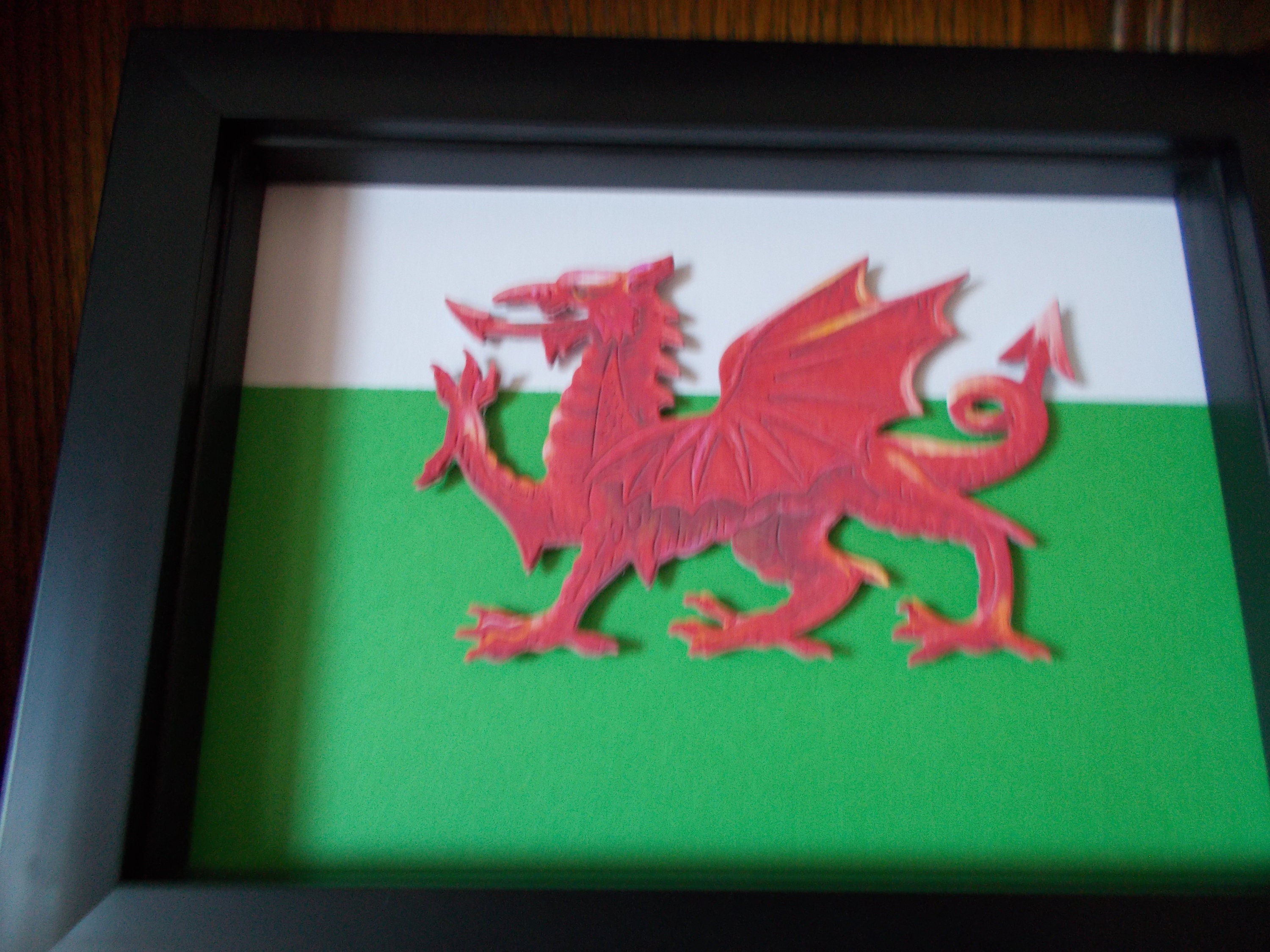 Welsh Dragon Art, Welsh Dragon Picture. Welsh Emblem Wall Art - Etsy