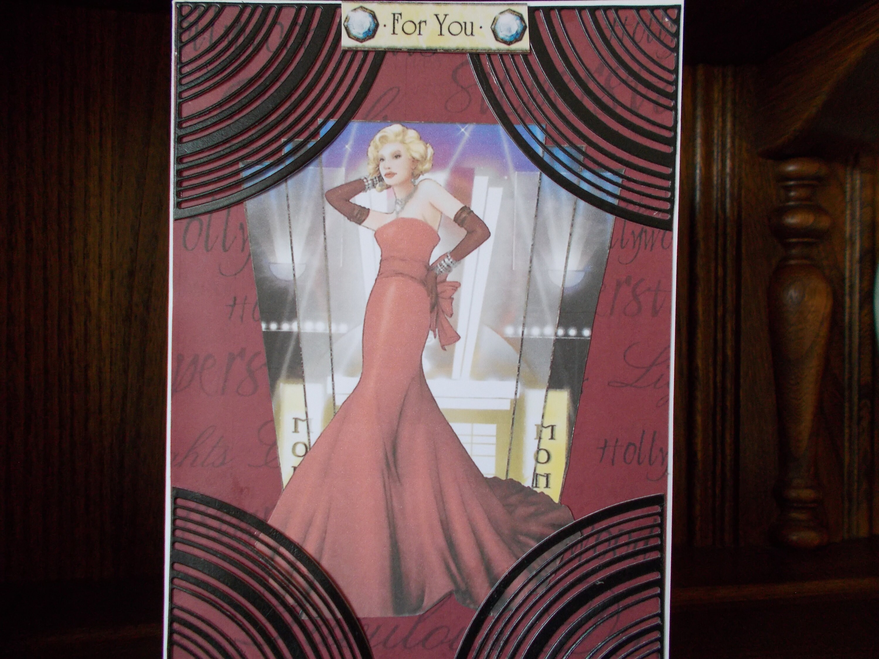 Art Deco Card, Birthday Card. Greetings Card, Flapper Birthday Girl ...