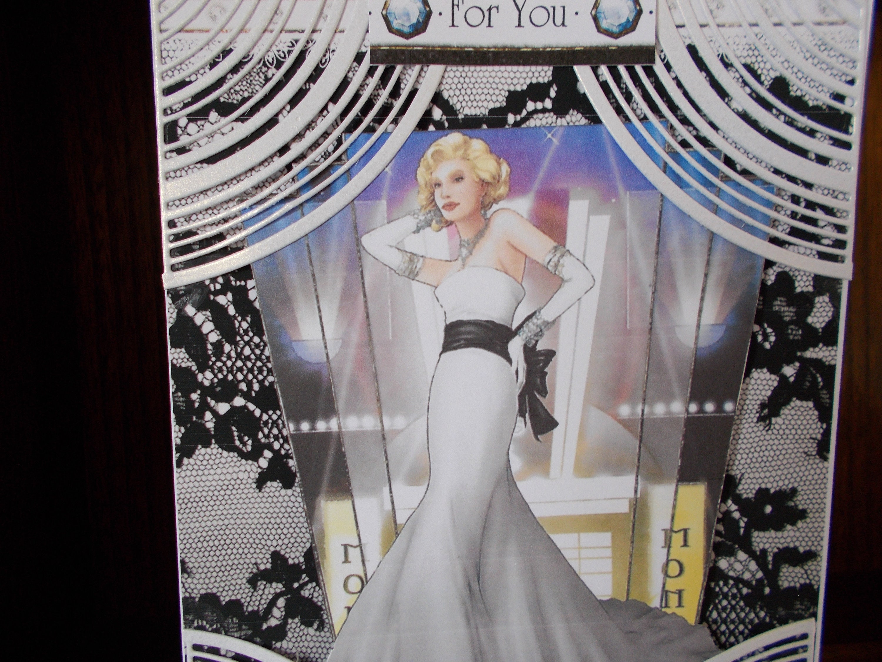 Art Deco Card, Birthday Card. Greetings Card, Flapper Birthday Girl ...