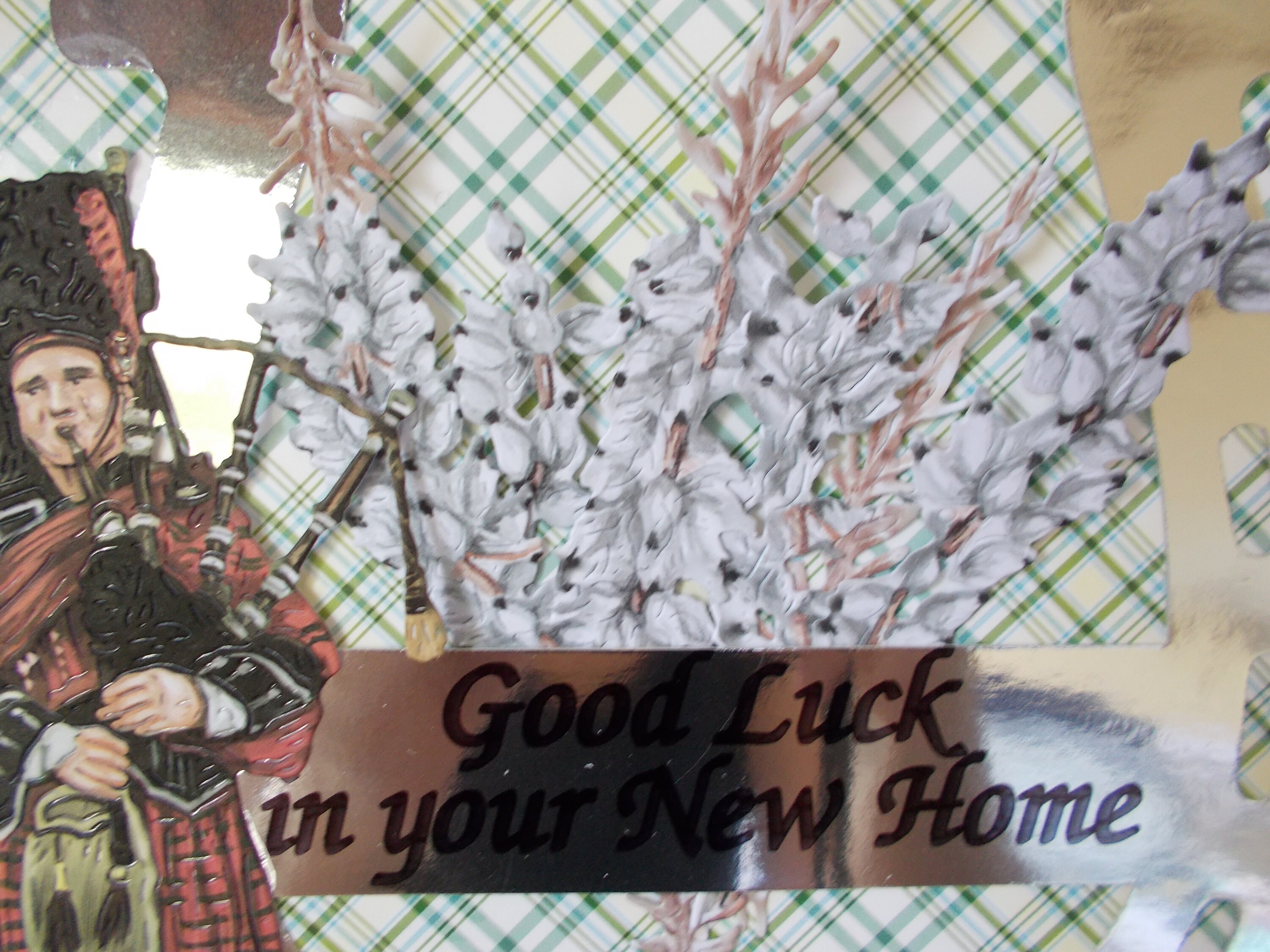 Good Luck in New Home Card, Scottish Good Luck Card, Piper Card. Lucky ...