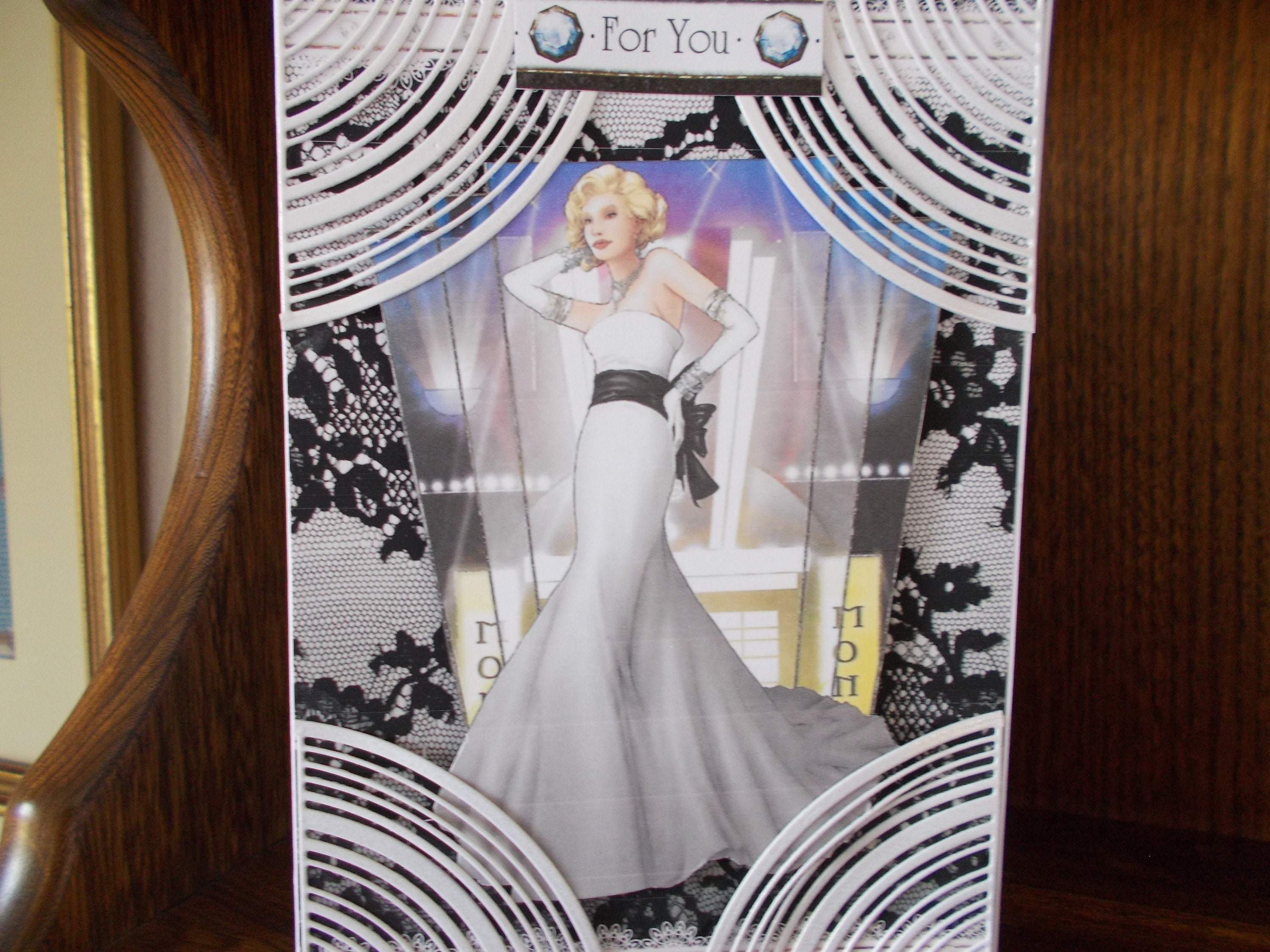 Art Deco Card, Birthday Card. Greetings Card, Flapper Birthday Girl ...