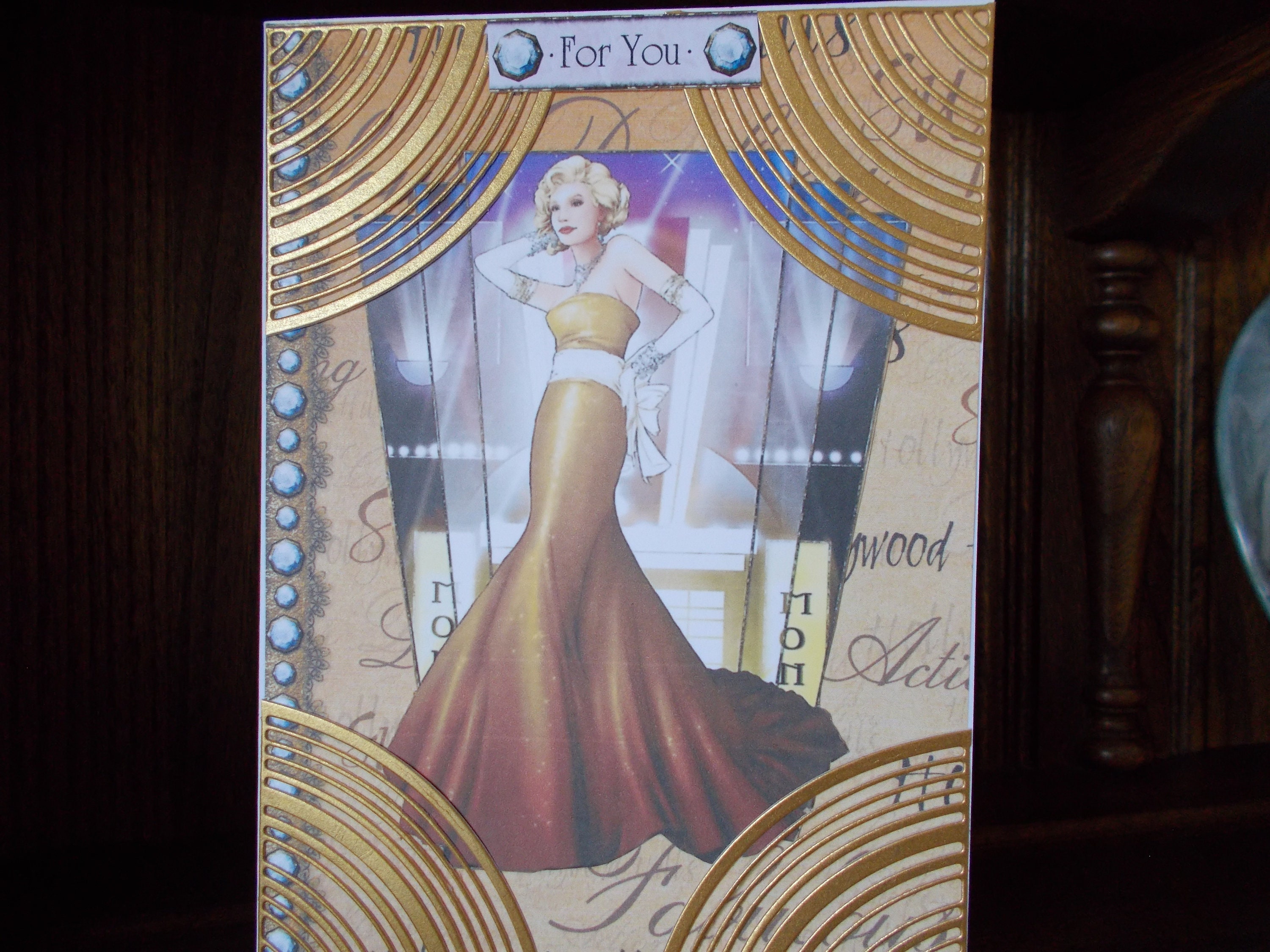 Art Deco Card, Birthday Card. Greetings Card, Flapper Birthday Girl ...