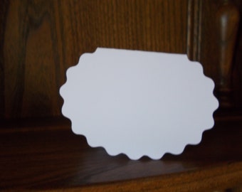 Scallop Edge Cards | Etsy