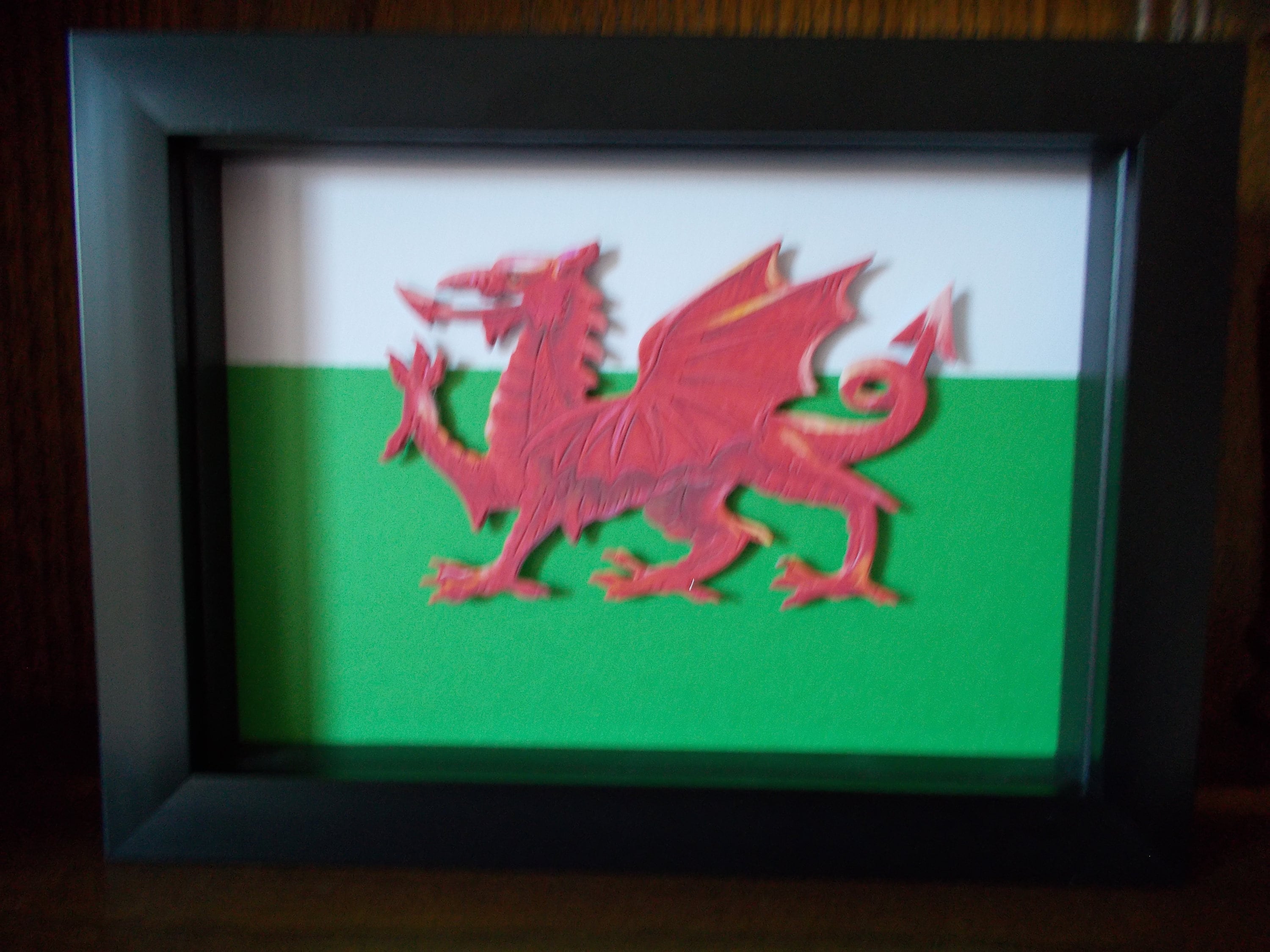 Welsh Dragon Art, Welsh Dragon Picture. Welsh Emblem Wall Art - Etsy