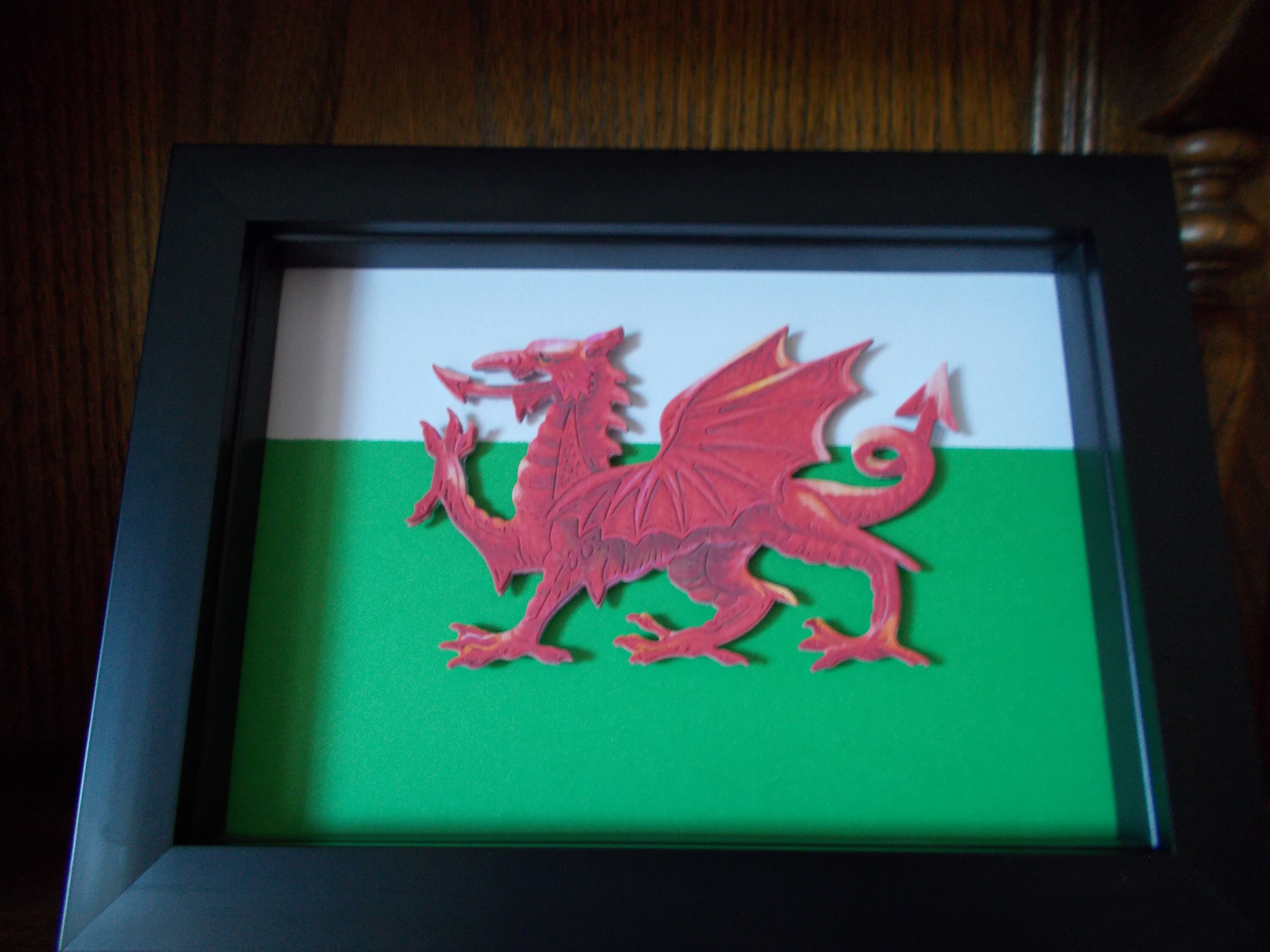 Welsh Dragon Art, Welsh Dragon Picture. Welsh Emblem Wall Art - Etsy