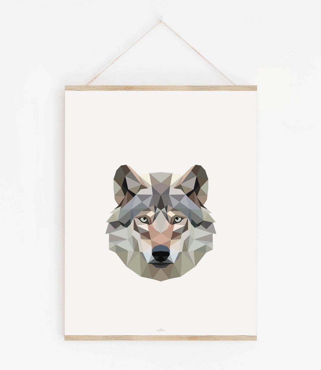WOLF POLY ART Print Poster Scandinavian Poster Animals Beautifully Designed Gift Poster ...