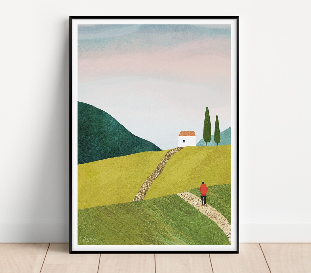 Stroll Home Poster Vintage Posters Travel Vacation Mural Decoration Art ...