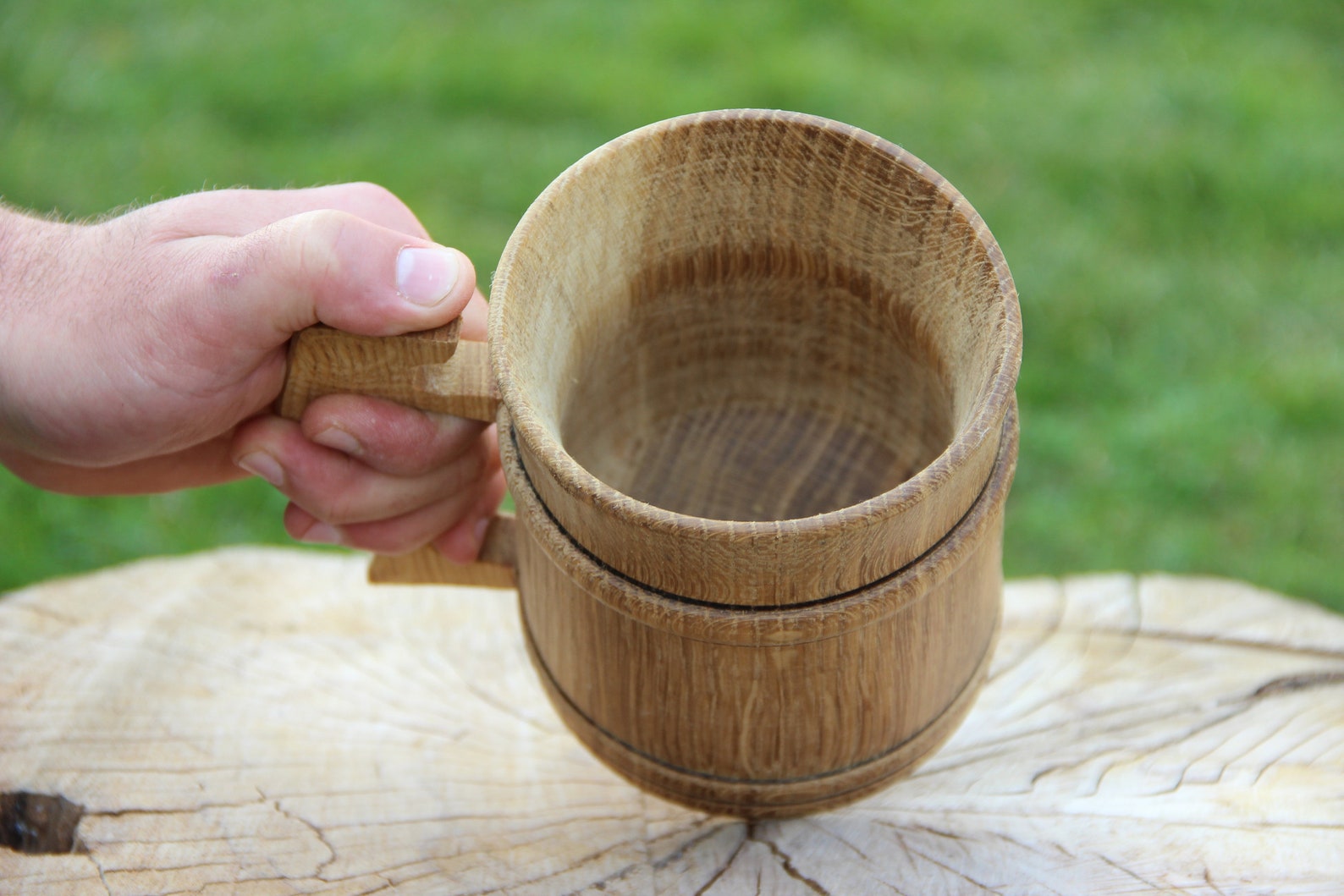 Rustic Mug Oak Mug Wooden Beer Mug Personalized Beer Mug | Etsy