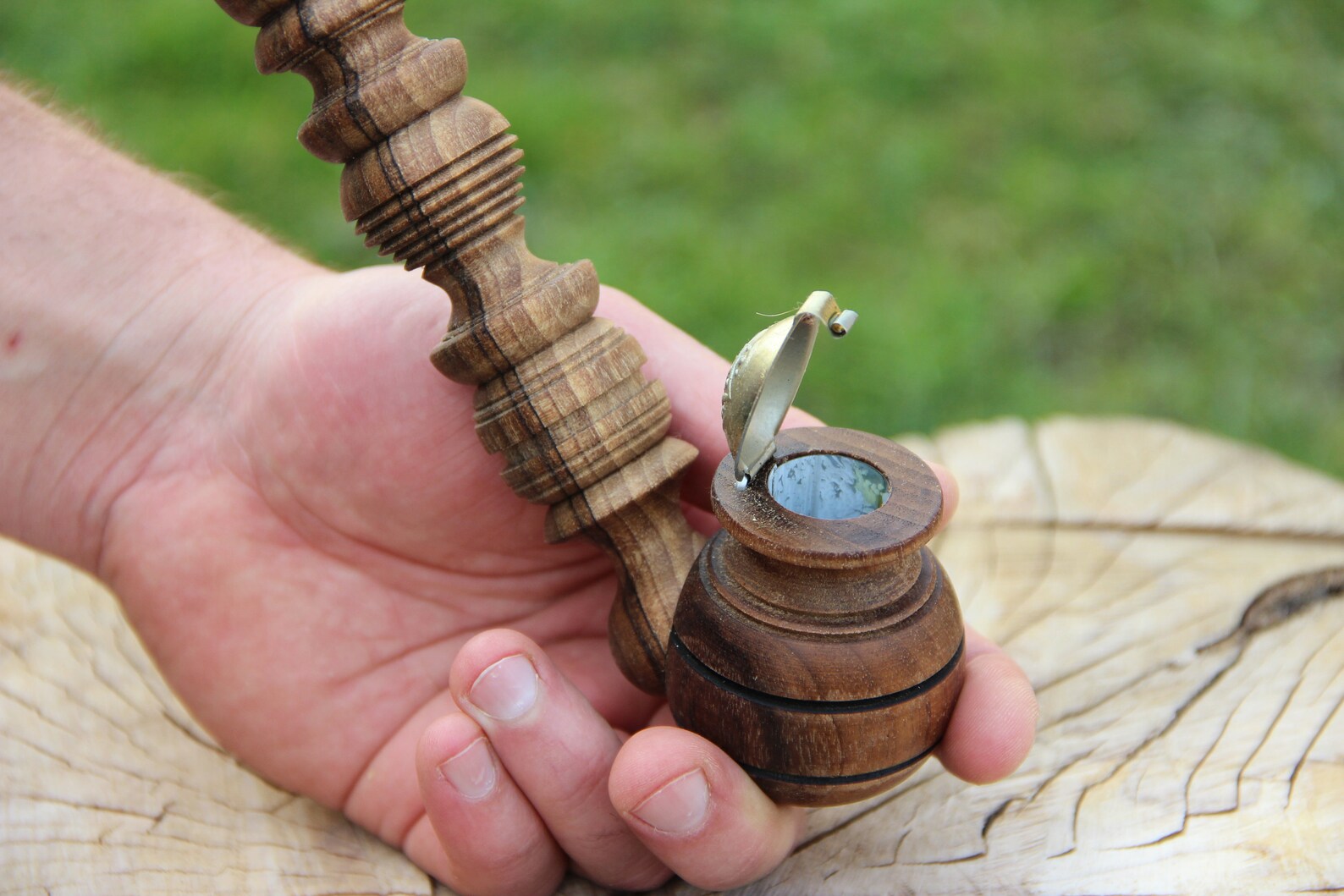 Walnut Pipe Collectible Pipe Hand Carved Pipe Personalized - Etsy