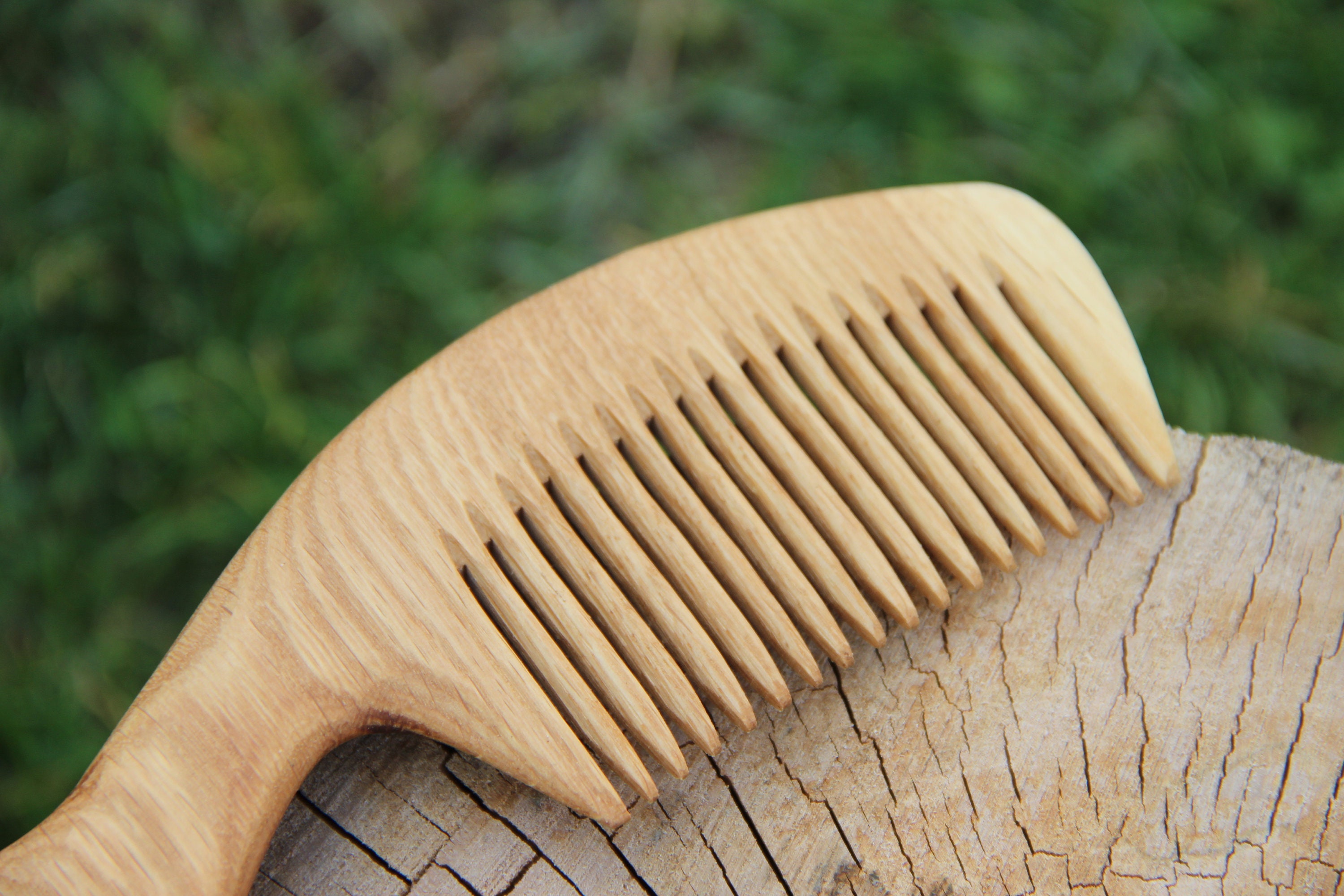 Natural Wood Comb Hand Carved Comb Beard Comb Wooden Beard - Etsy