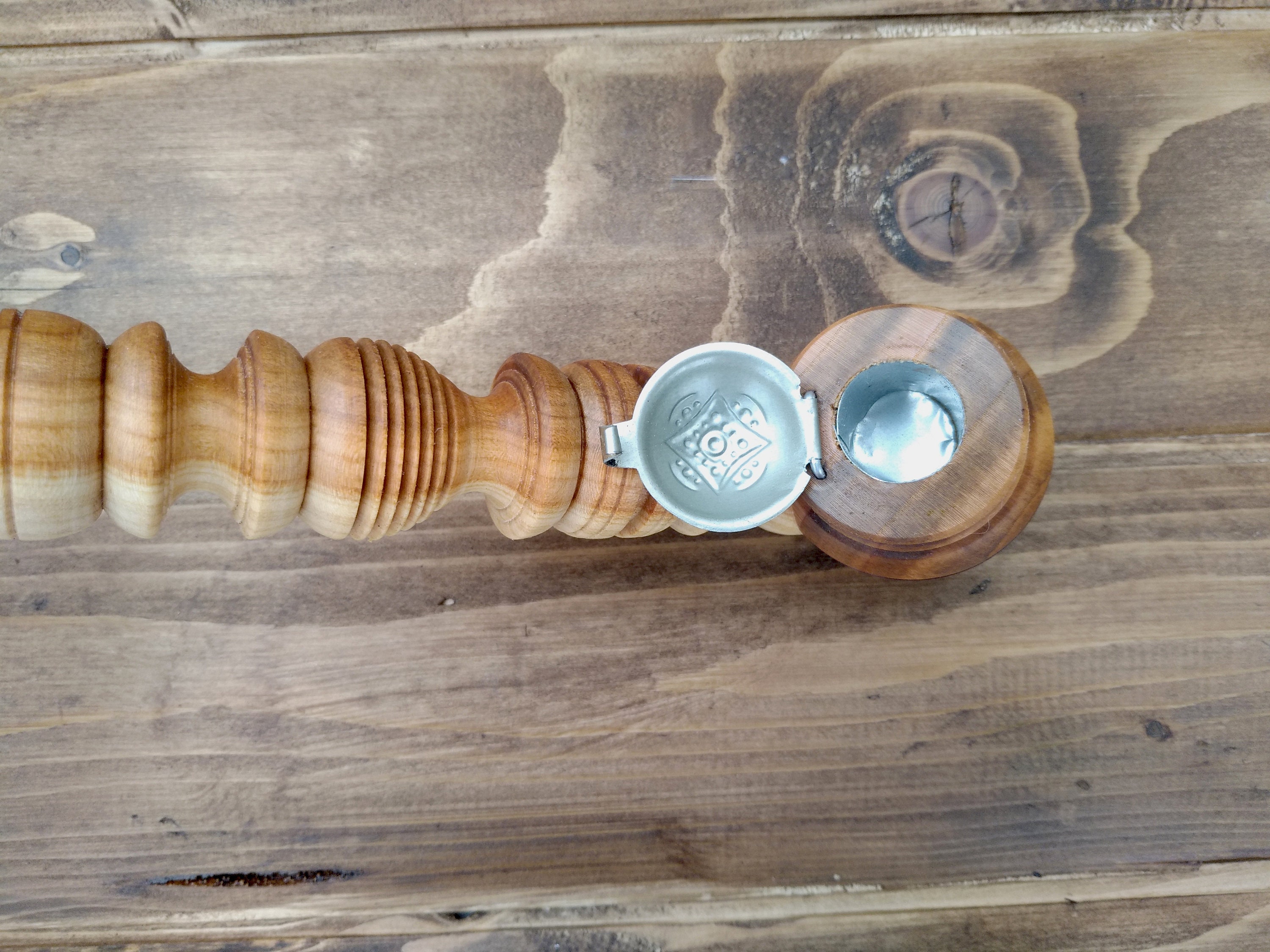 Tobacco pipe wood smoking pipe pipe with lid hand carved | Etsy