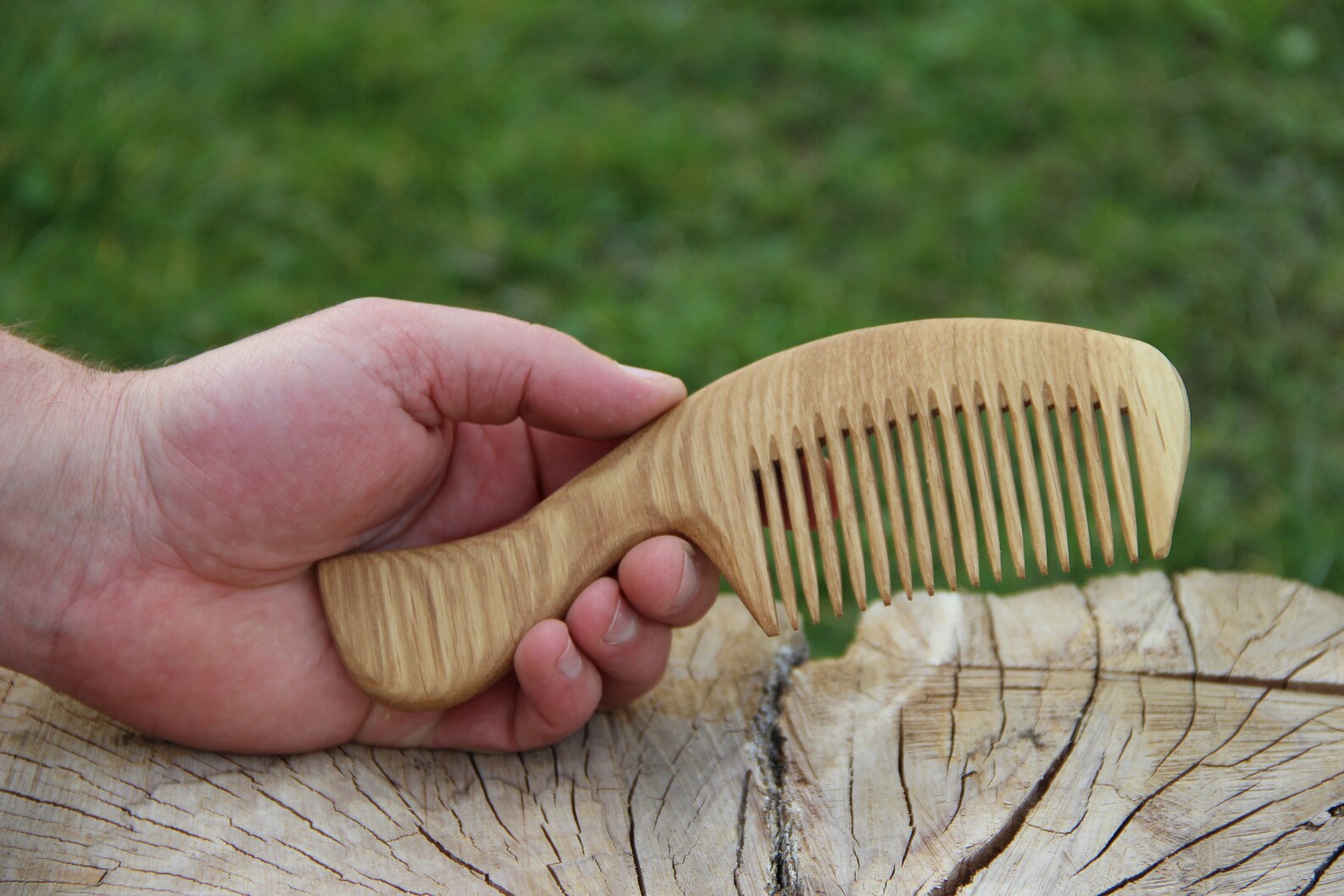 Natural Wood Comb Hand Carved Comb Beard Comb Wooden Beard - Etsy