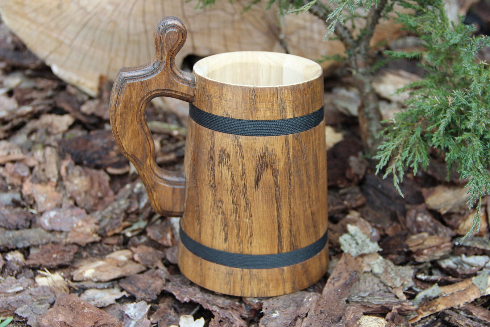 Wooden Tankard Groomsmen Gift Personalized Beer Mug Natural | Etsy
