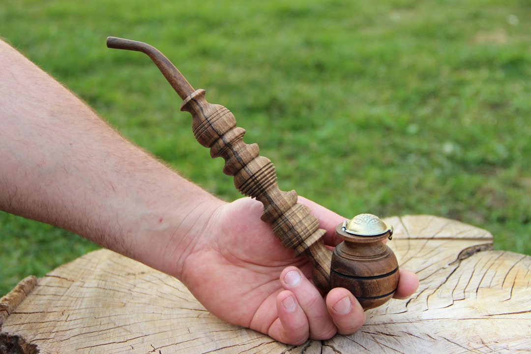 Walnut Pipe, Collectible Pipe, Hand Carved Pipe, Personalized Pipe ...