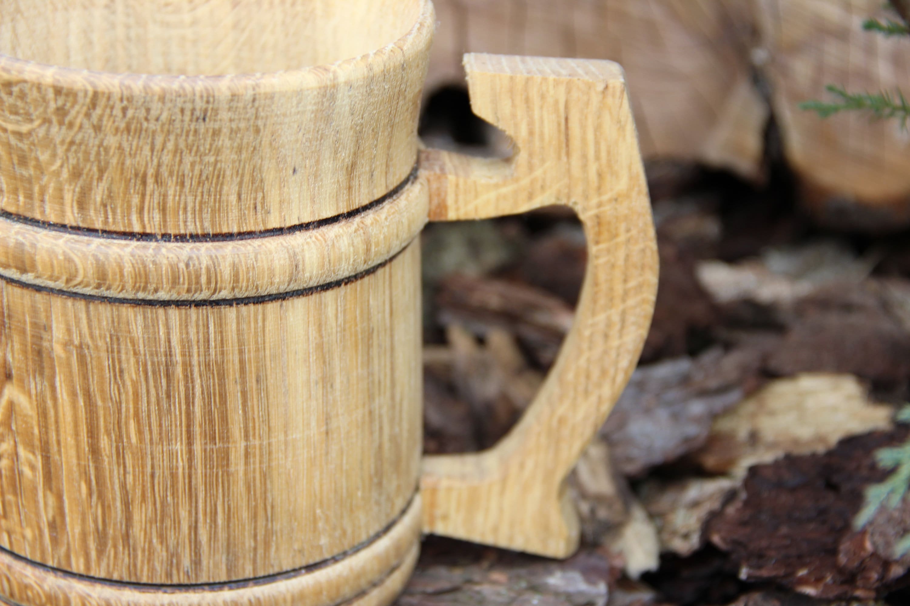 Rustic Mug Oak Mug Wooden Beer Mug Personalized Beer Mug | Etsy