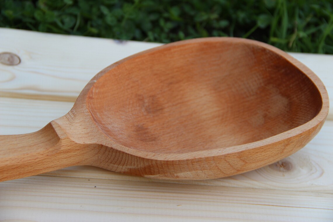 Big Wooden Spoon Big Wood Dipper Huge Wood Spoon Funny | Etsy