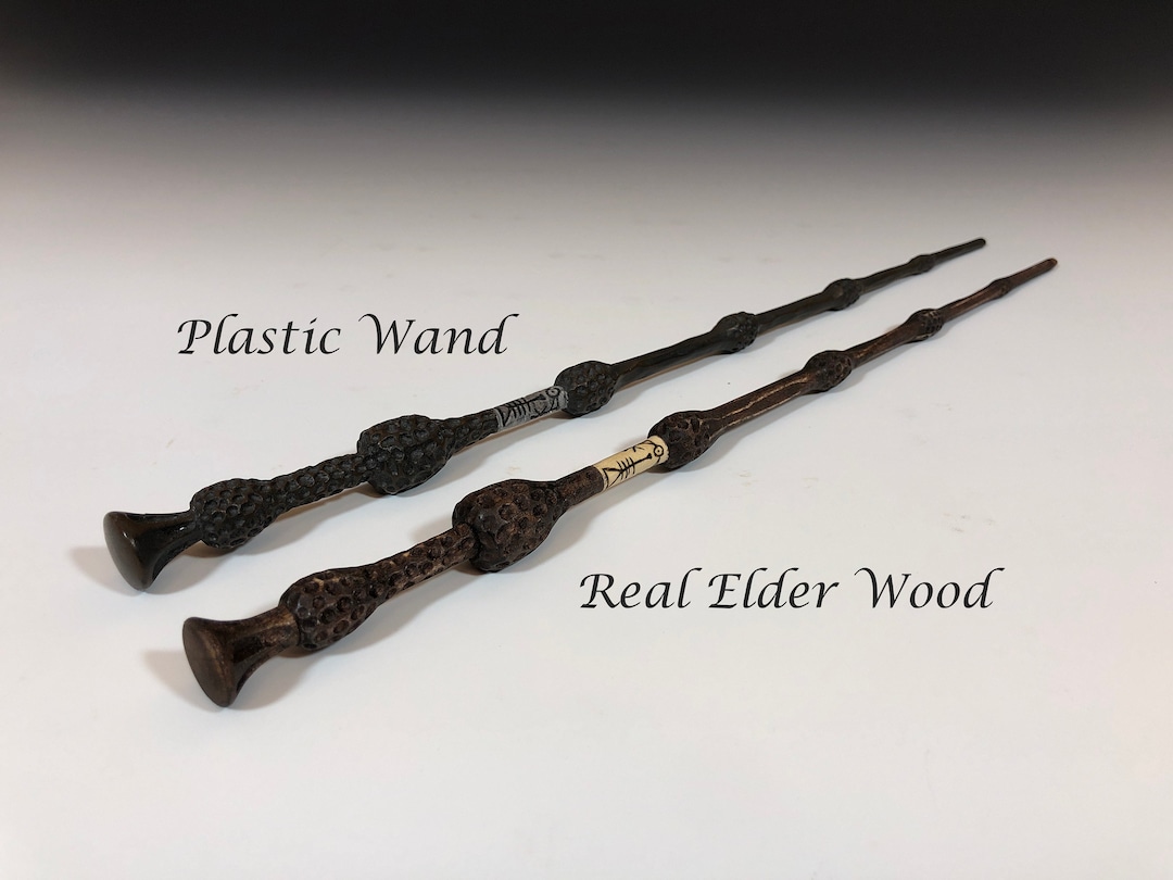 The Elder Wand - Real Elder Wood Wand - Etsy