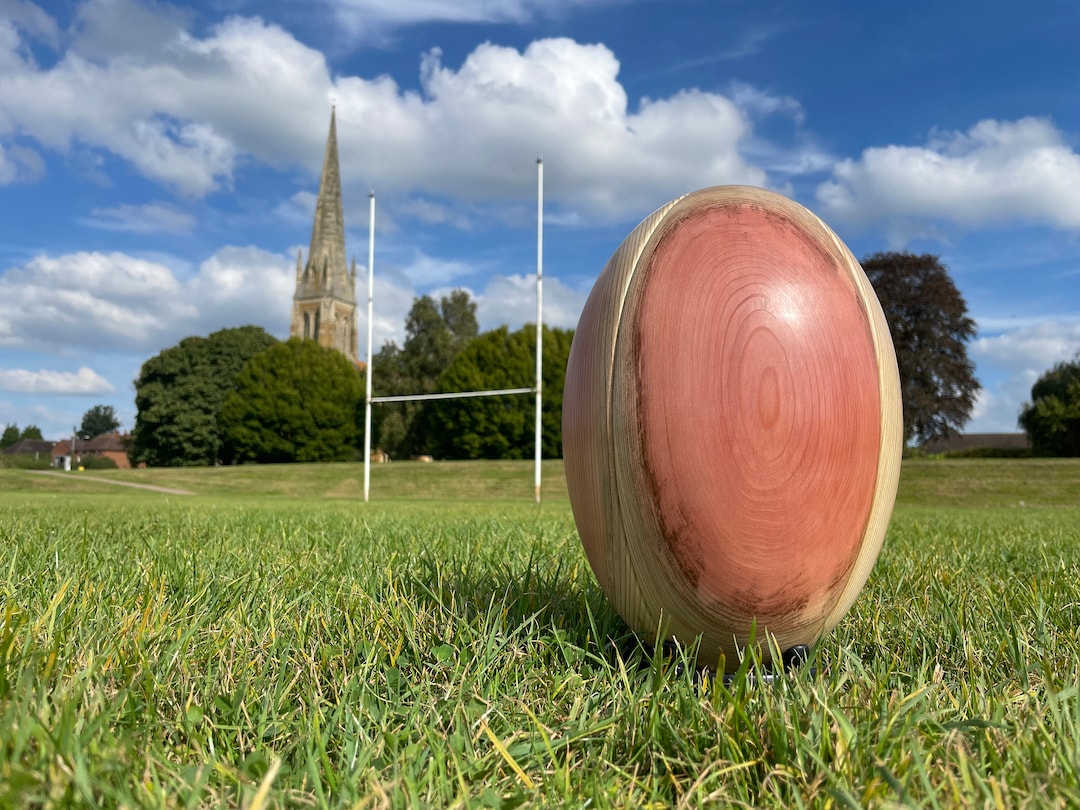 Wooden Rugby Ball Trophy - Display - Etsy