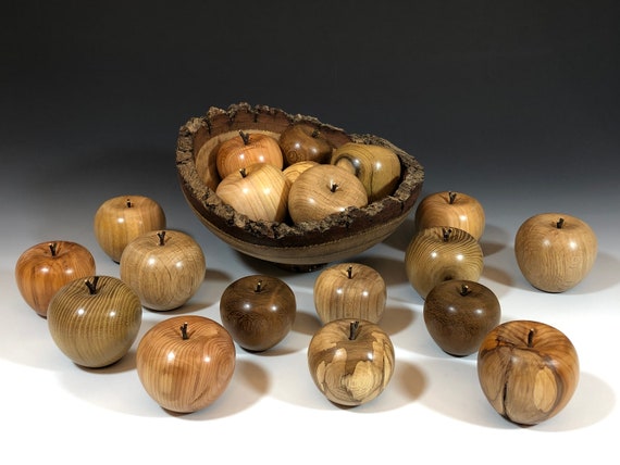 Wooden Apples Wooden Fruit - Etsy