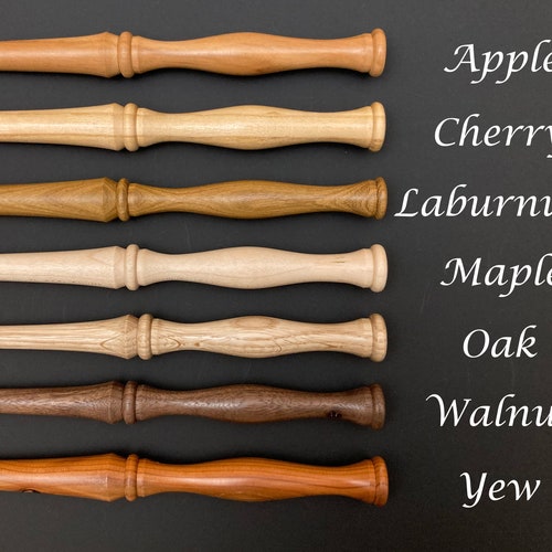 Magic Wooden Wand With Brass - Etsy