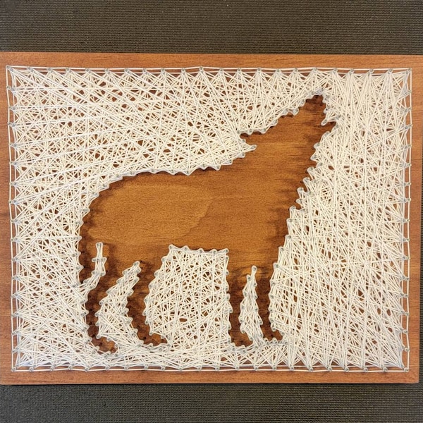 String Art Wolf - Etsy