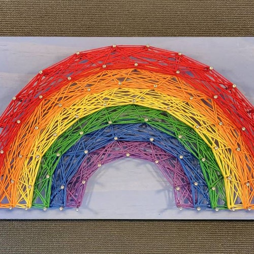 String Art Two State Wooden Sign String Art Sign Christmas - Etsy