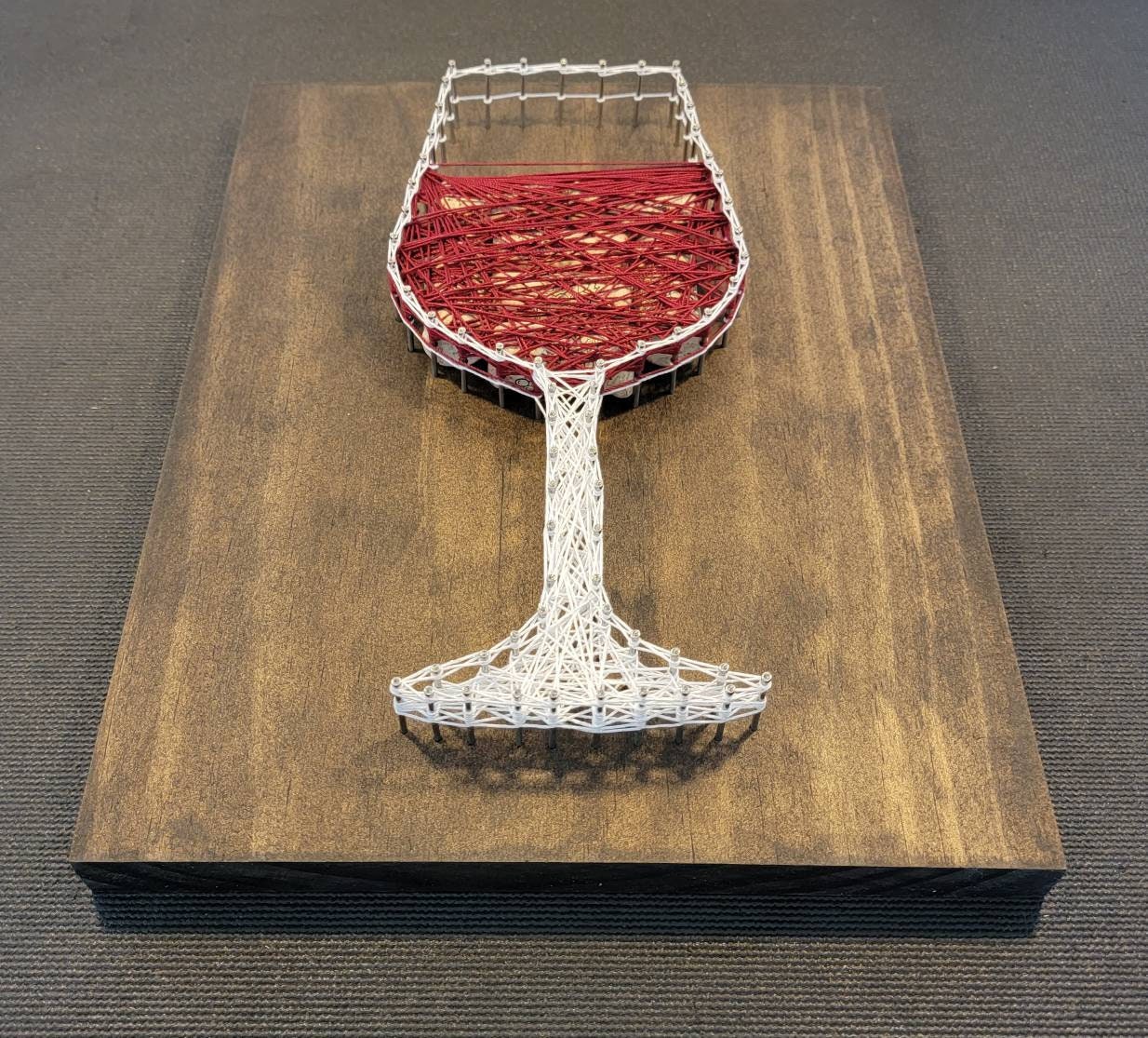 Wine Glass String Art With Corks - Etsy